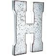 Amazon.com: Huge 20" Metal Alphabet Wall Décor Letter H Rusted Edge ...