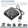 GDSTIME 2-Pack 60mm x 15mm USB Fan 5V Brushless DC Cooling Fans for PC ...