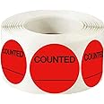 Amazon.com : Round Stickers, 2 Inch Counted Labels for Shipping ...