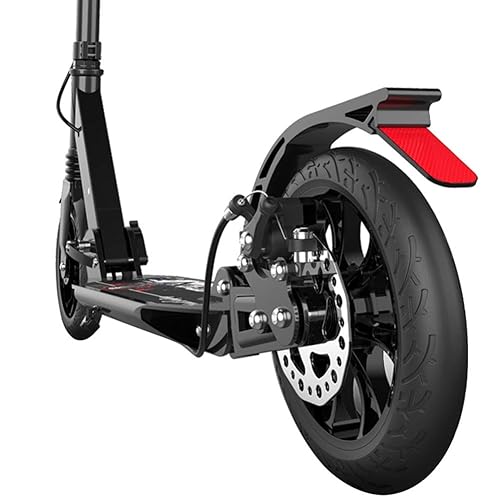 LXLA - Folding Adult Kick Scooter with Disc Handbrake, Big Wheels Dual ...