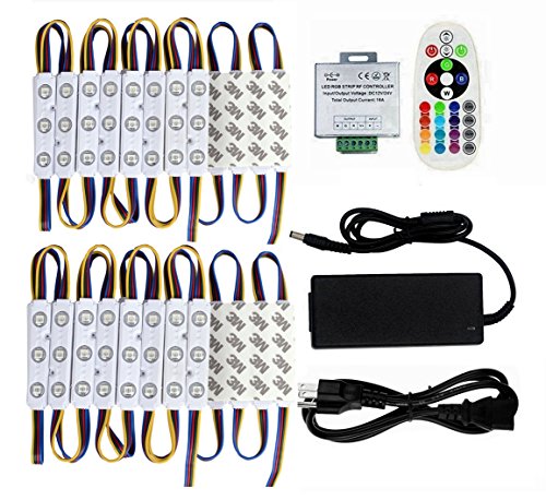 20FT Waterproof Colorful 5050 3 LED Light Module 12V RGB 120 LEDs With ...