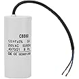 Amazon.com: CBB60 Run Capacitor, Wire 250VAC 120uF 50/60Hz Capacitor for Motor Air Compressor ...