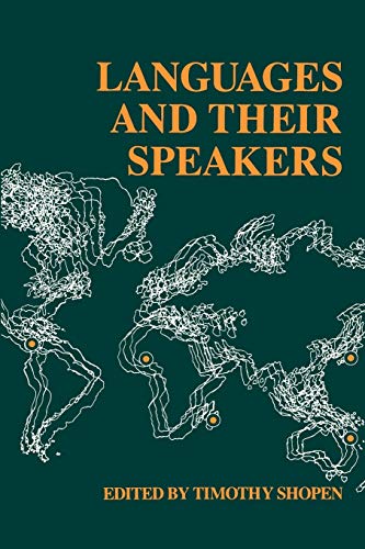 Amazon.com: Languages and Their Speakers (9780812212501): Shopen ...