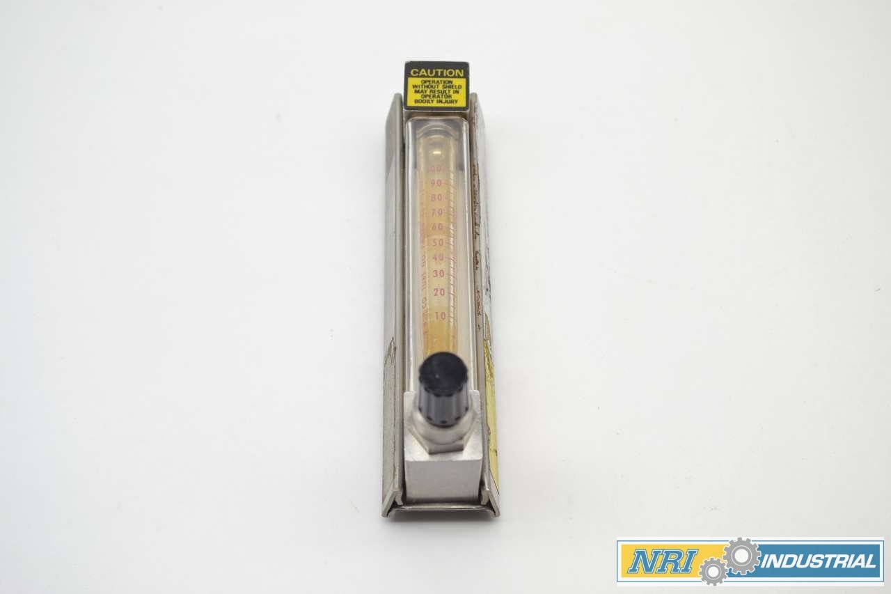 FISCHER PORTER 10A6131N STAINLESS INDICATOR 100% 1/4IN FLOW METER ...