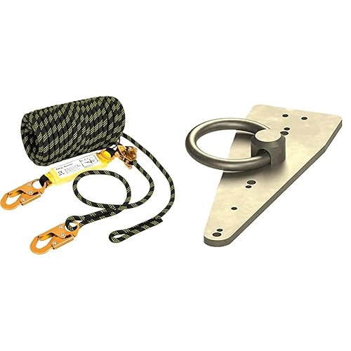 VEVOR Vertical Lifeline Assembly, 50 ft Fall Protection Rope & Guardian ...