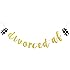 Amazon.com: JTPartyTime Divorced AF Banner, Gold Glitter Paper Sign for ...