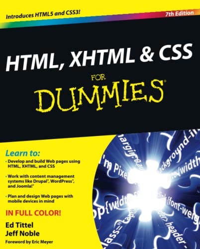 HTML, XHTML and CSS For Dummies: Tittel, Ed, Noble, Jeff: 9780470916599 ...