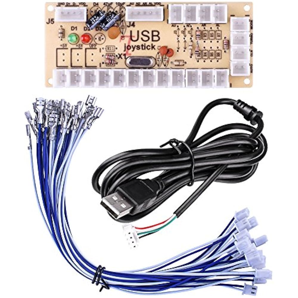 Zero Delay Arcade USB Encoder PC To Joystick For Mame Jamma & Other ...