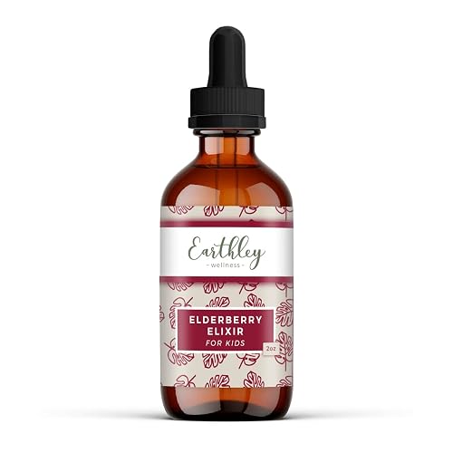 Earthley Wellness Elderberry Elixir Drops, Herbal Elderberry Syrup ...