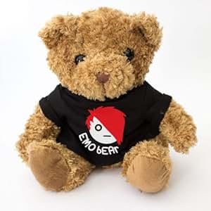 Amazon.com: NEW Emo Teddy Bear - Cute And Cuddly - Black T-Shirt: Toys ...