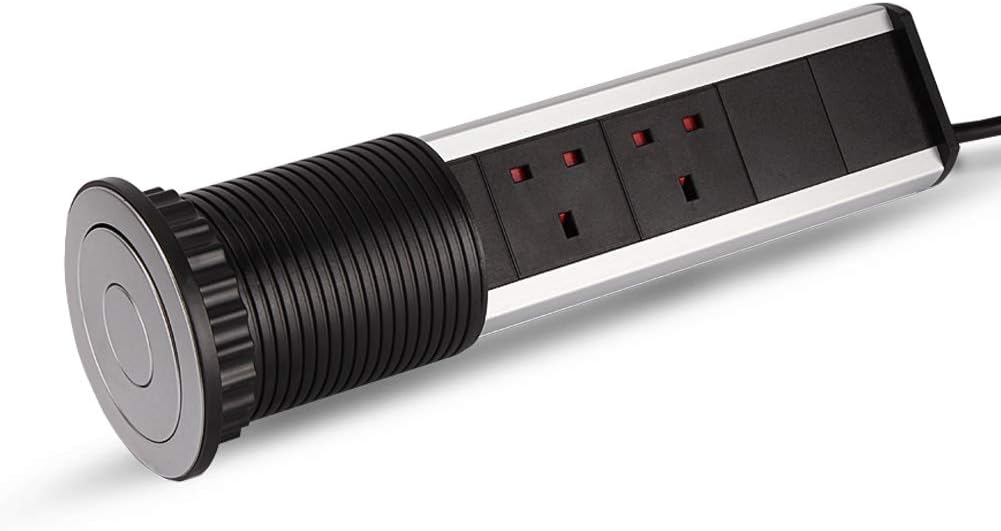 Pull Pop Up Power Sockets for Kitchen Worktops Electrical Plug Socket ...