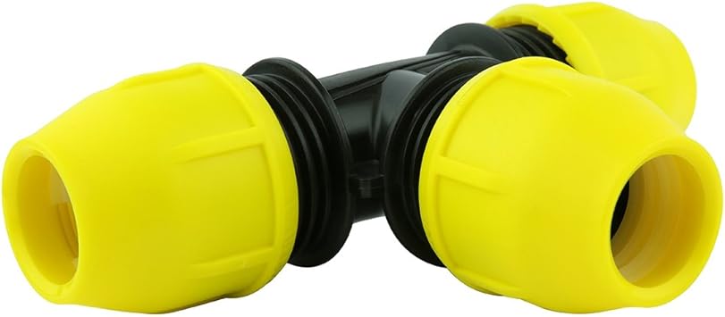 Underground IPS Yellow Poly Gas Pipe Tee (1/2) - - Amazon.com