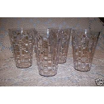 Amazon.com | Tupperware Ice Prisms Tumbler Set of 4: Tumblers & Water ...