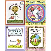 Kevin Henkes Set of 4 Picture Books (Chrysanthemum ~ Wembley Worried ...