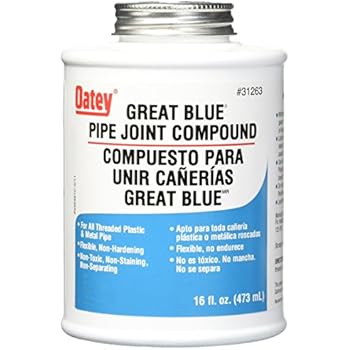 Oatey 31262 Great Blue Pipe Joint Compound, 8 fl.Ounce - House Paint ...
