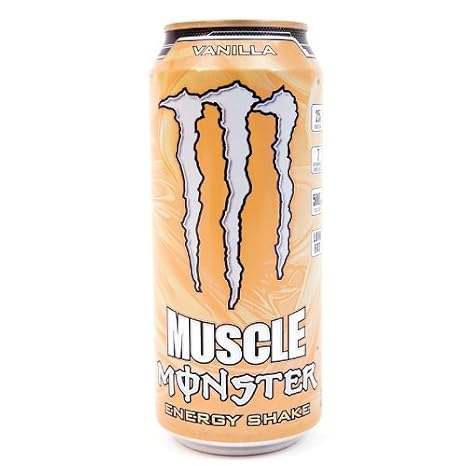 Monster Muscle Energy Shake Vanilla Dose 473 ml: Amazon.de ...