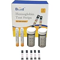 Amazon.com: Bioaid Hemoglobin Strips 50 pcs with Capillary Tubes 50pcs ...