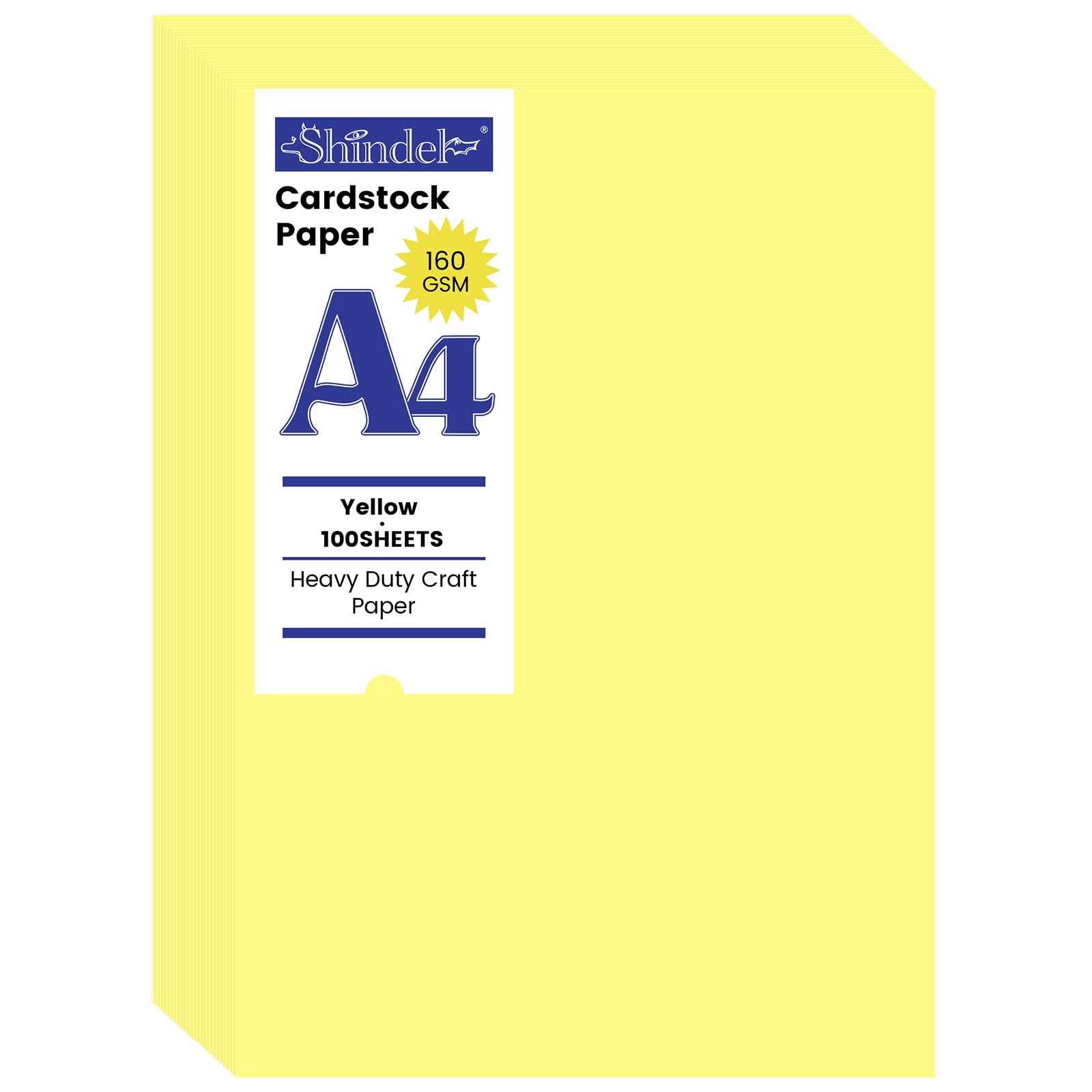 Shindel 100 Sheets Yellow Cardstock Paper, 8.5 x 11 Inches Craft Paper ...