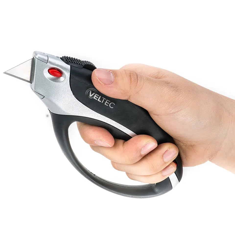 Veltec Heavy Duty Retractable Utility Knife, Box Cutter, Carpet Cutter ...