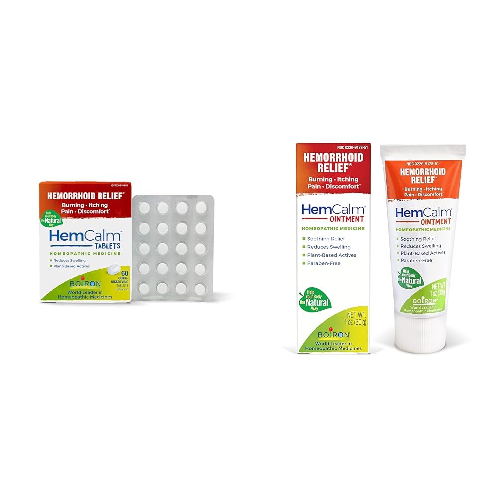 Mua Boiron Hemorrhoid Relief Tablets and Ointment Bundle - 60 Count ...