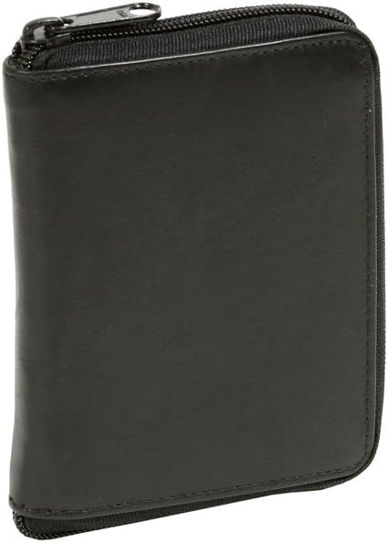 LEAS Men’s and Women’s Wallet with Side Zip Pocket Vertical Format ...