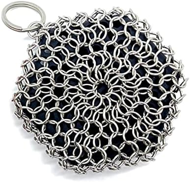 Bunhut Cast Iron Skillet Cleaner Scrubber Upgraded 316 Stainless Steel ...