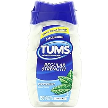 Amazon.com: Tums Pmint 150 S Size 150s Tums Regular Strength Peppermint ...