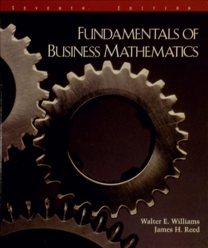 Fundamentals of business mathematics: Williams, Walter E: 9780918091239 ...