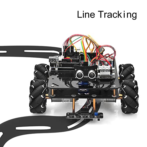 OSOYOO Omni-directinal Mecanum Wheels Robotic Car Kit For Arduino ...