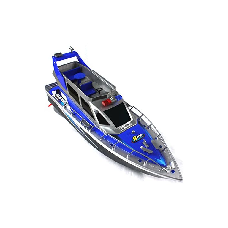 Police Speed RC Boat Electric Full-Function Big-Size 4-Channel Patrol ...