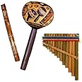 Amazon.com: Andean Maraca Pan Flute Recorder Combo Set of Three Fair ...