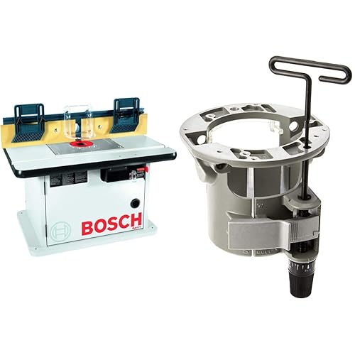 BOSCH RA1171 25-1/2 in. Benchtop Router Table Bundle with RA1165 Under ...
