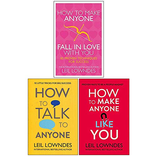 Leil Lowndes Collection 3 Books Set (How to Make Anyone Fall in Love With You, How to Talk to ...
