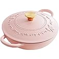 Amazon.com: 3 Quart Enamel Cast Iron Dutch Oven With Handles And Lid, 3 ...