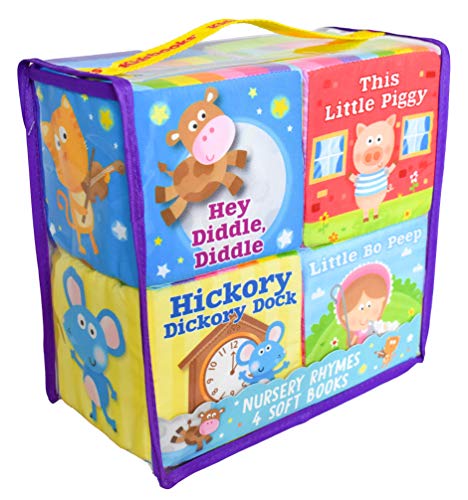 Nursery Rhymes: 4 Soft Cloth Books-Babies and Toddlers will Love to ...