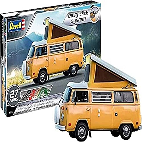 Revell Easy-Click 07676 VW T2 Camper 1:24 Scale Unbuilt/Pre-Coloured ...