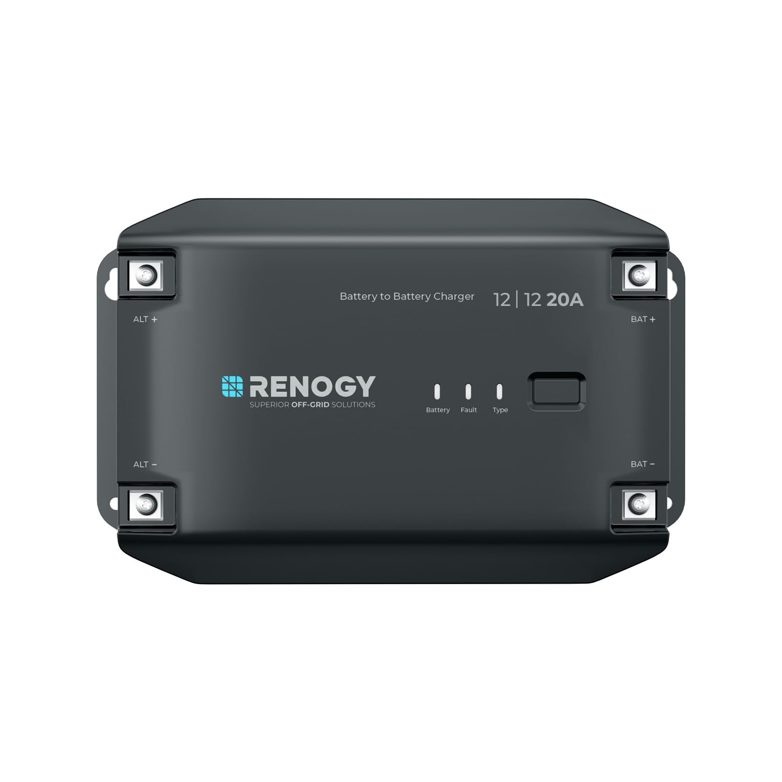 Renogy 12V 20A DC to DC Battery Charger with Multi-Stage Charging and ...