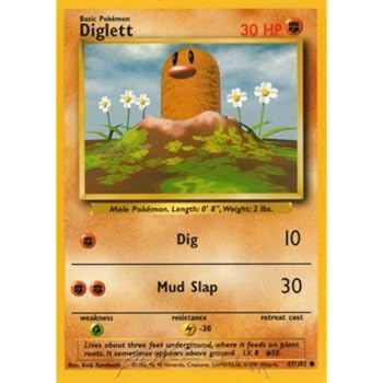 Amazon.com: Diglett and Dugtrio - Rare Pokemon Card Evolution Set (XY ...