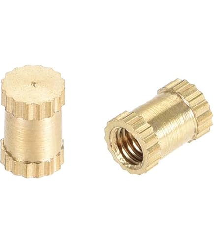M3 Threaded Insert 50-Pack M3 Brass Knurled Insert Nuts - 3mm Length ...