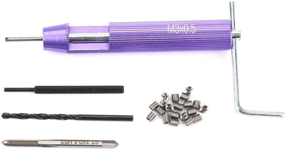 Amazon.com: M3x0.5 Thread Repair Insert Tool Kit Stainless Steel ...
