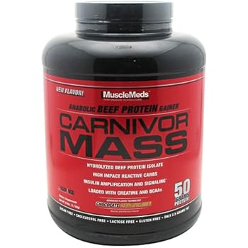Amazon.com: MuscleMeds Carnivor Mass Anabolic Beef Protein Gainer ...