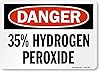 SmartSign "Danger - 35% Hydrogen Peroxide Label | 5" x 7" Laminated ...