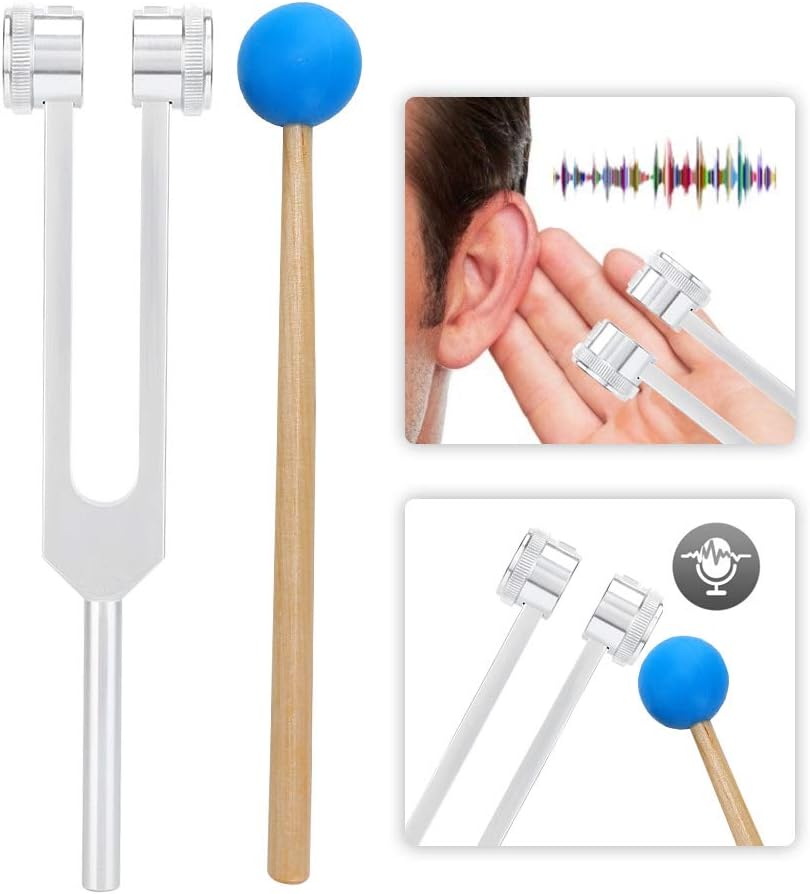 Aluminum tuning fork, 272.20HZ tone vibration sound therapy tool set ...