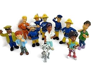 Fireman Sam figures (box not included, split from sets) including Sam ...