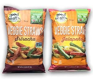 Good Health Veggie Straws Chips Spicy Combo of 2 bags, 6.75 oz each,1 ...