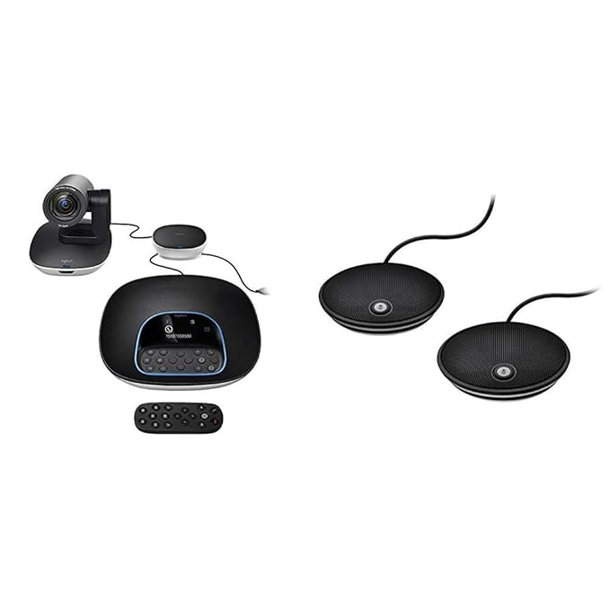 Logitech GROUP videoconferencing system for medium to large meeting ...