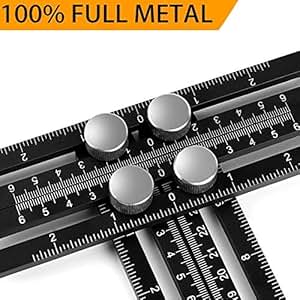 WEBSUN Multi Angle Measuring Ruler Aluminum Alloy Template Tool ...