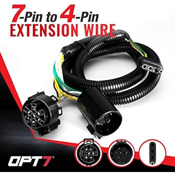 Amazon.com: OPT7 Weatherproof 4-Pin Tow Y Splitter Connector Adapter ...