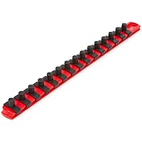 TEKTON 1/4 Inch Drive x 13 Inch Socket Rail, 15 Clips (Black ...