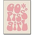 Amazon.com: Go Piss Girl Wall Art Trendy Wall Art Funny Cute Gift Idea ...